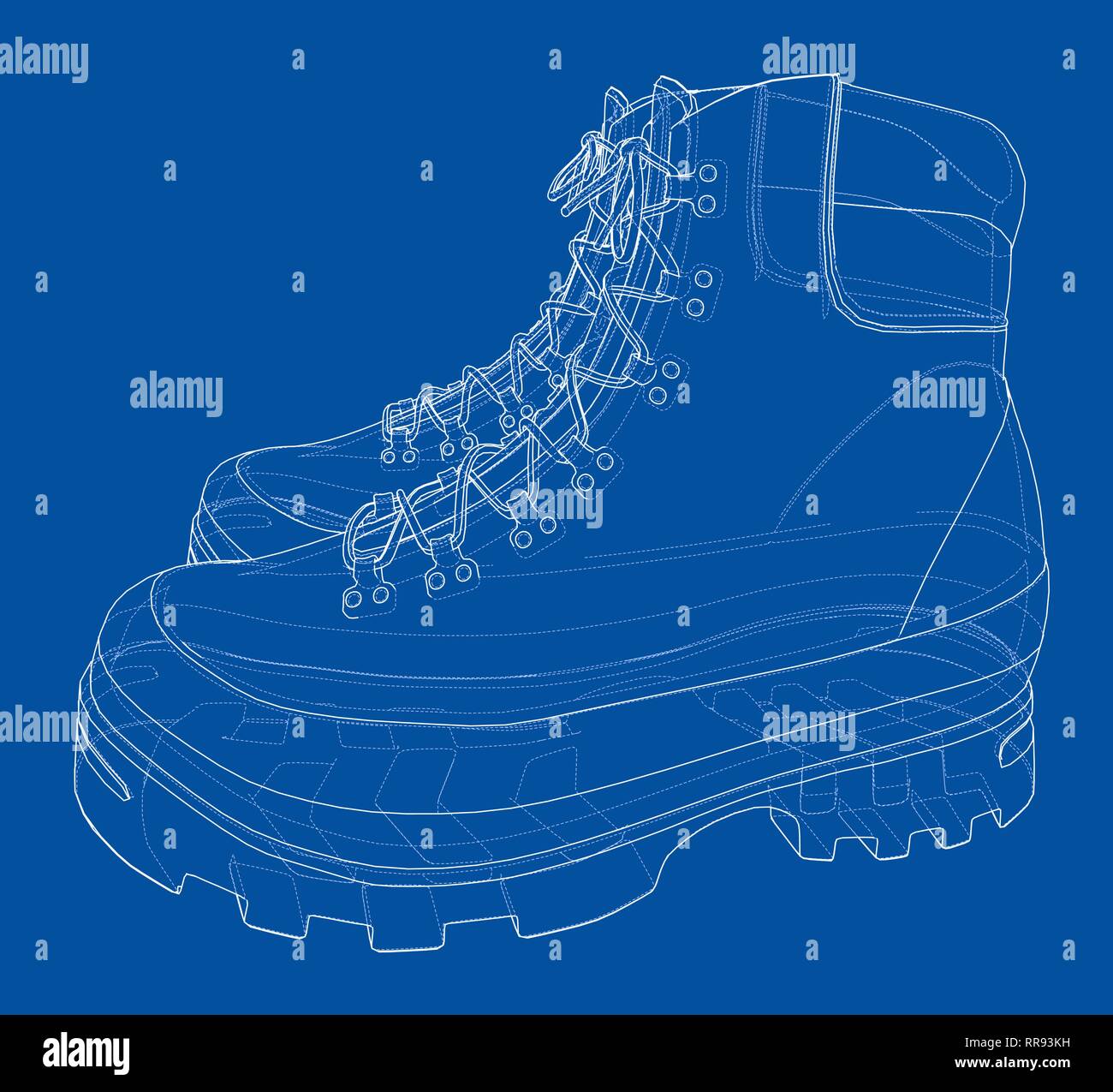 Mens boot concept. Vector rendering of 3d Stock Vector Image & Art - Alamy