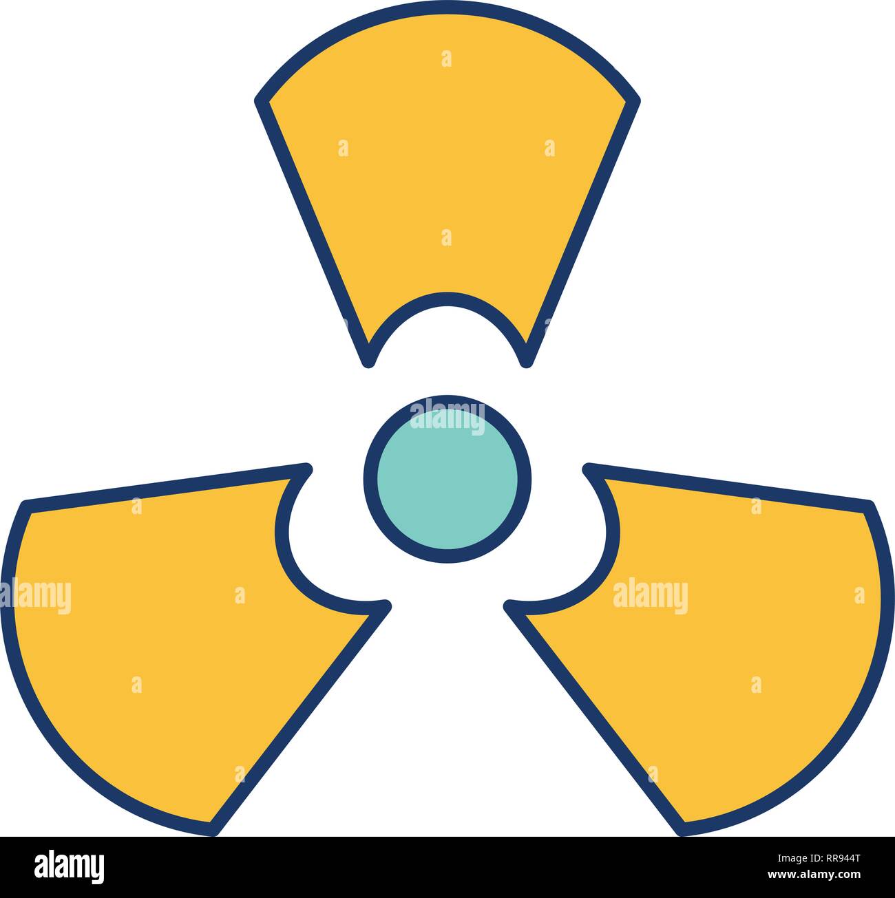 Radiation Vector Icon Sign Icon Vector Illustration For Personal And ...
