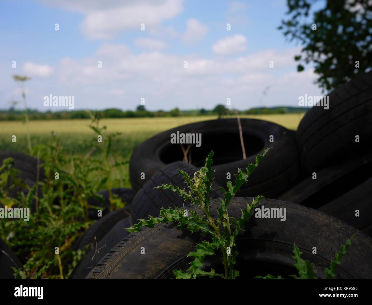 Tyre damage hi-res stock photography and images - Alamy