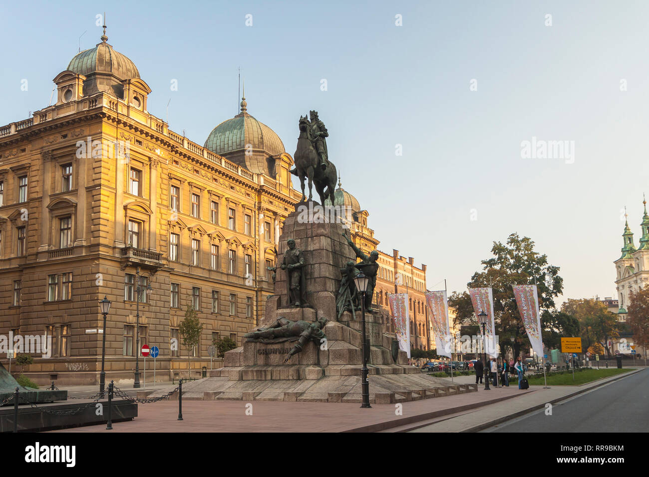 Grunwald Monument, Krakow Stock Photo - Alamy