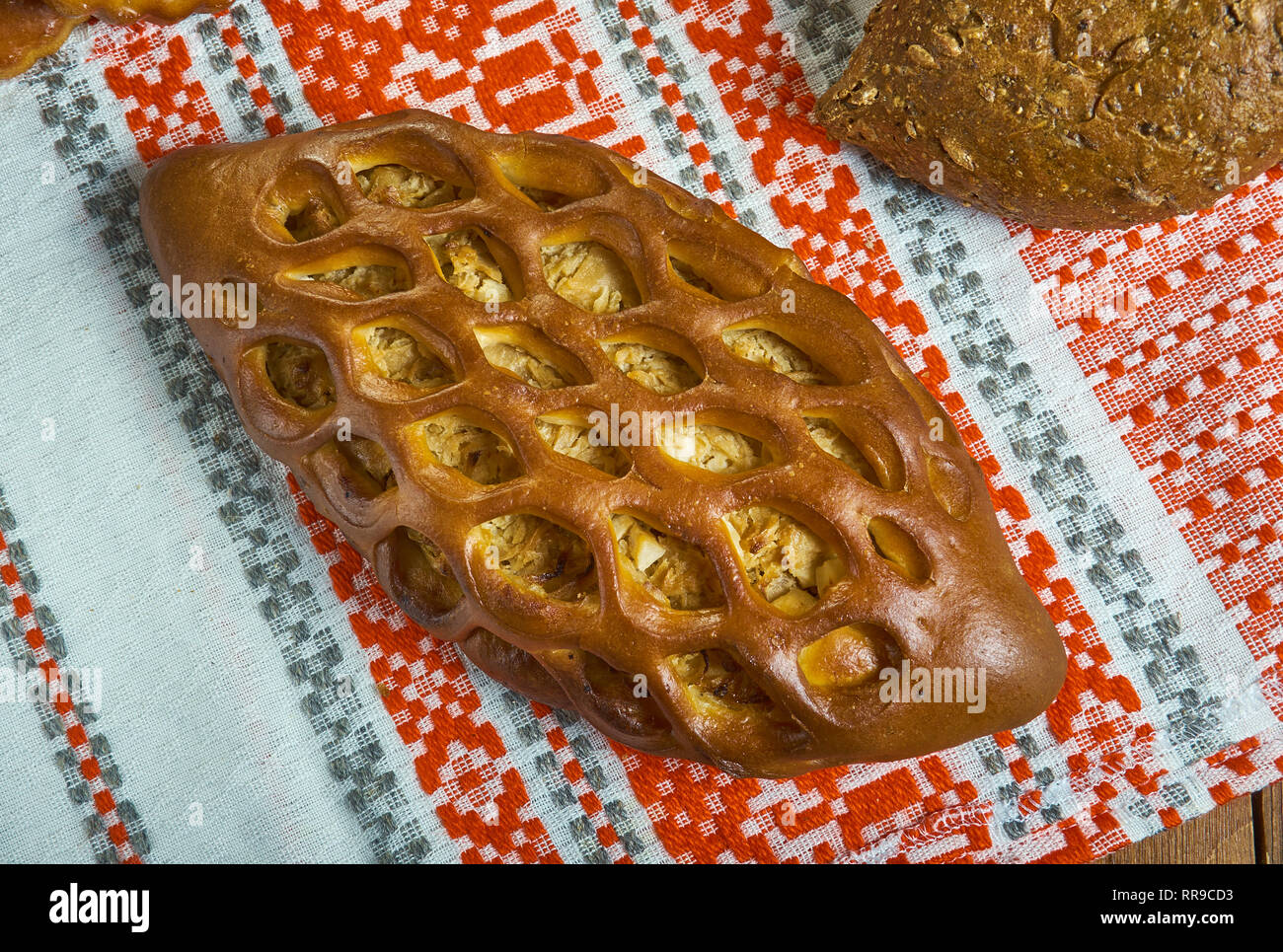 Pirog, Russian traditional pies piroshki , assorted pastry: dishes, Top ...
