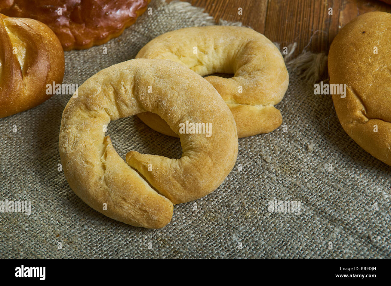 kalachiki, Russian traditional pies piroshki , Eastern European bread ...
