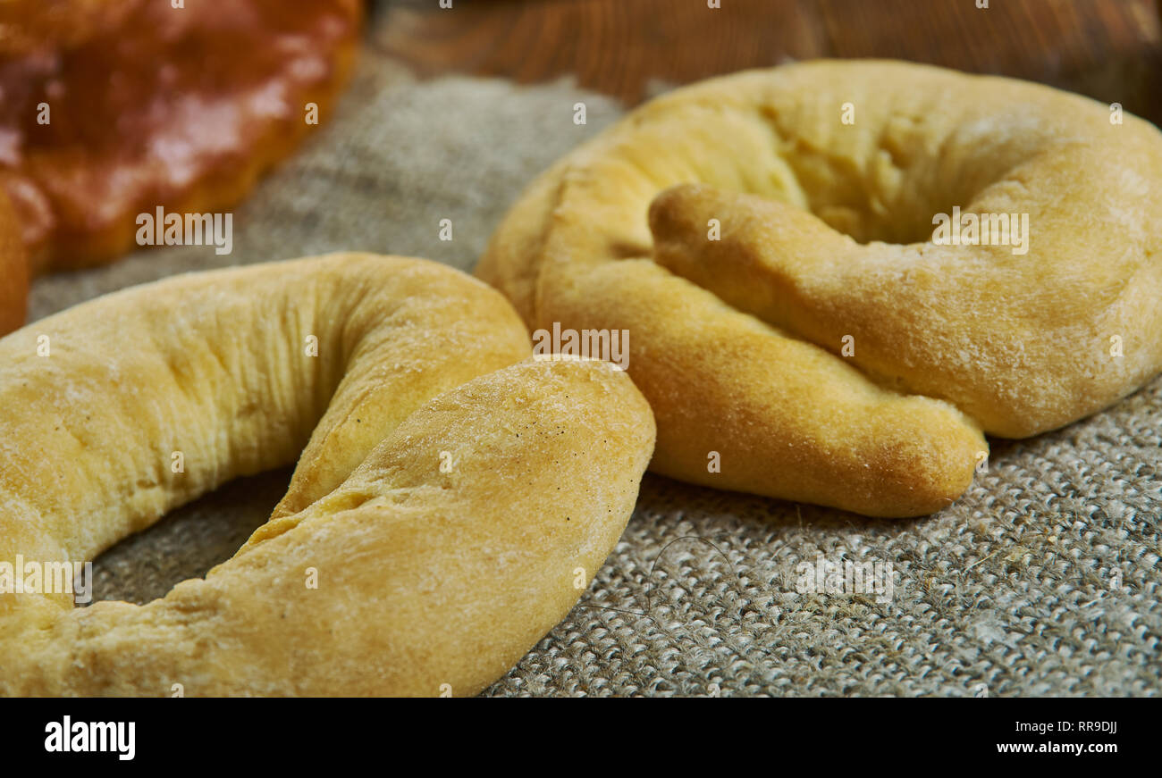 kalachiki, Russian traditional pies piroshki , Eastern European bread ...