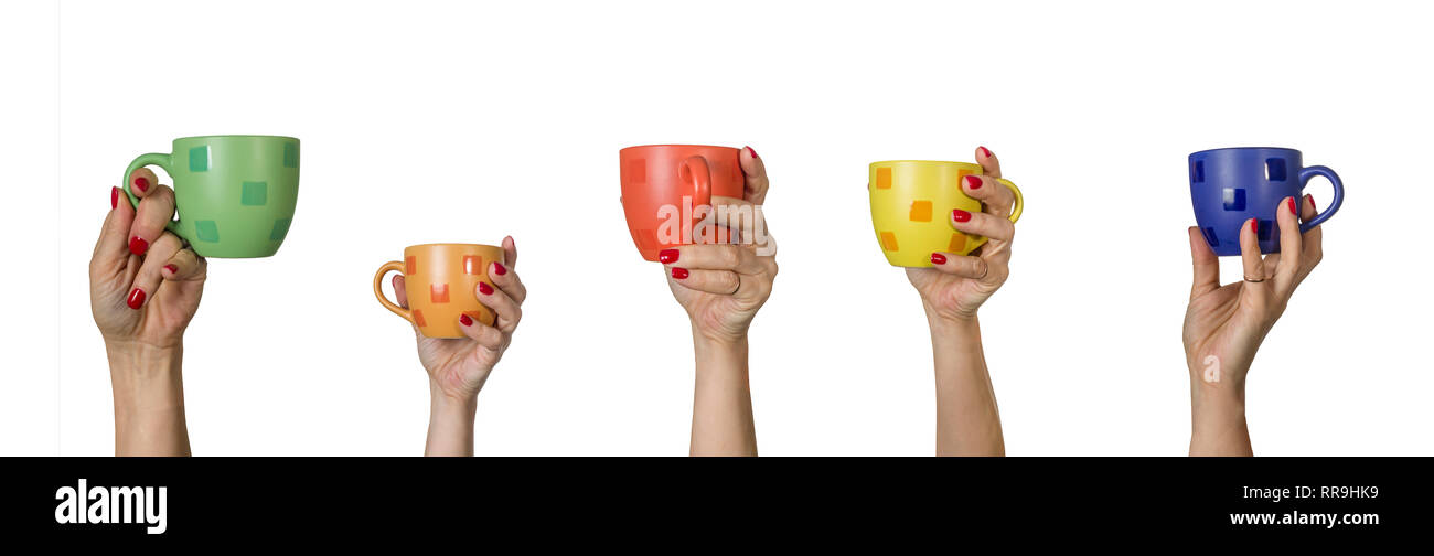 coffee, cup, mugs, breakfast, change, barista, isolated Stock Photo - Alamy