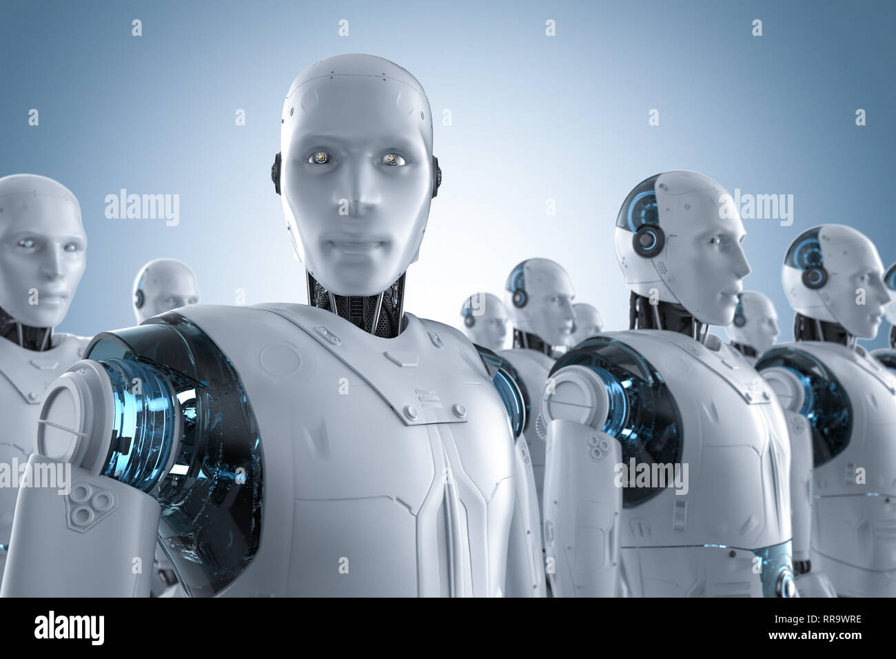 Robot group hi-res stock photography and images - Alamy