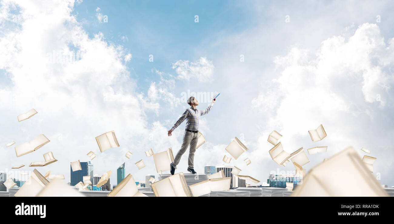 Study hard to become successful businessman Stock Photo - Alamy