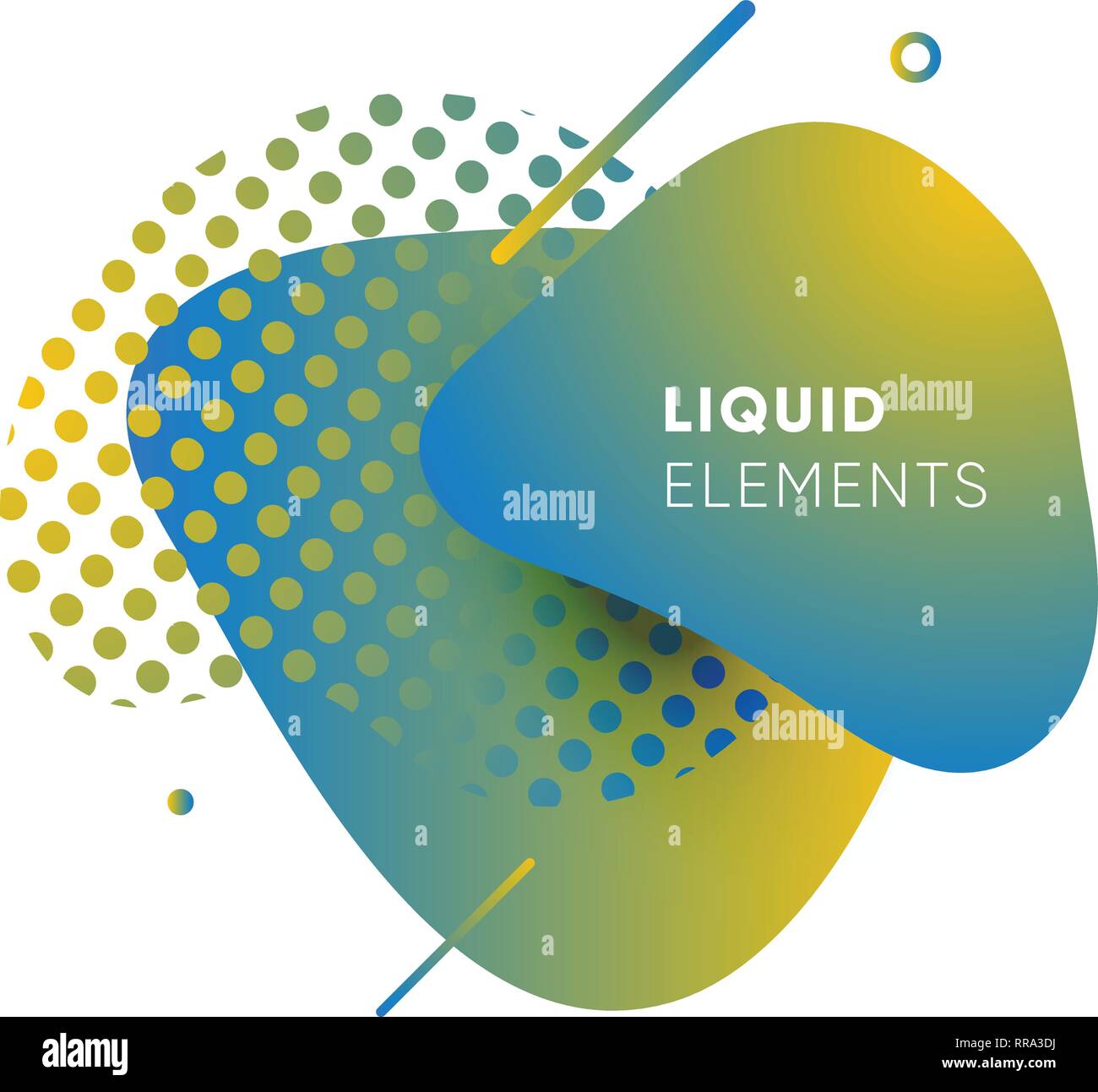 Dynamical colored graphic elements. Gradient abstract banners with ...