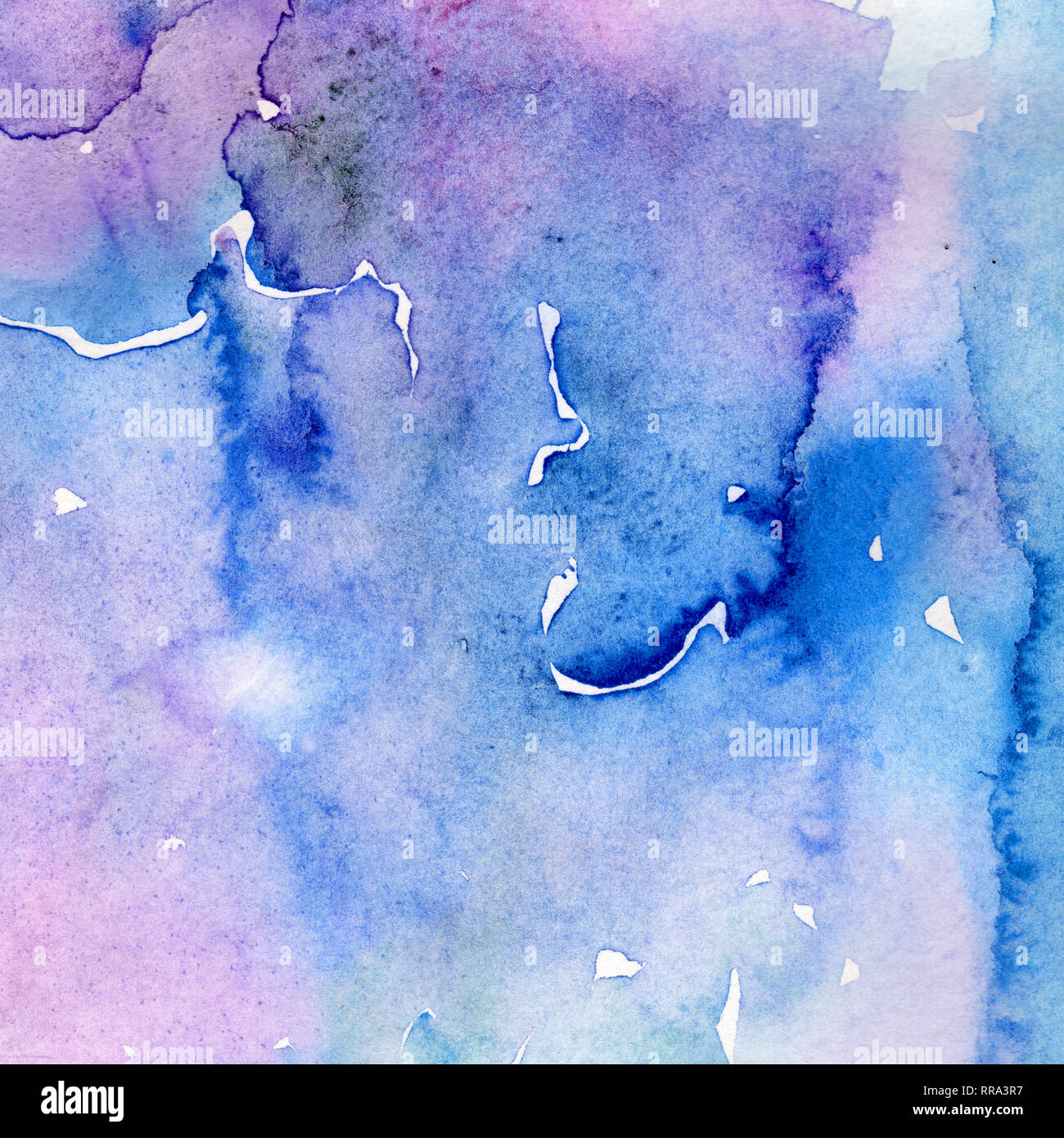 Abstract watercolor paper splash shapes isolated drawing. Illustration ...