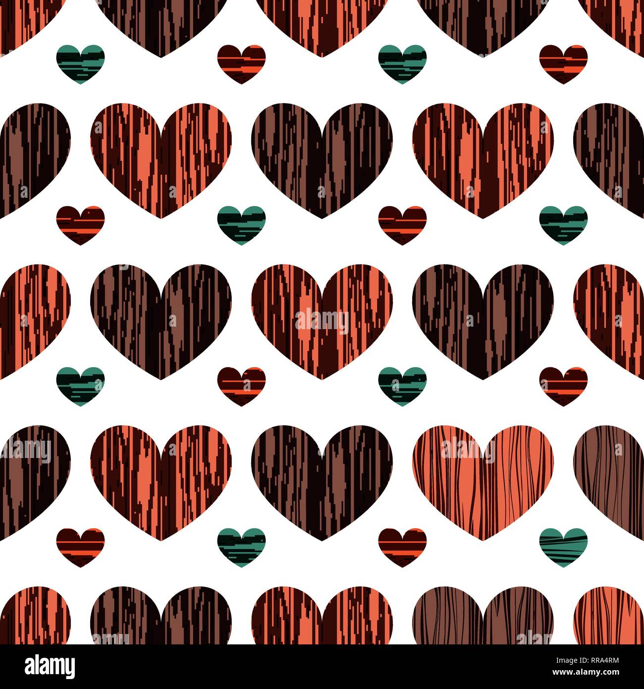 Lovely colorful hearts. Seamless pattern background. Vector ... Lovely colorful hearts. Seamless pattern background. Vector ...