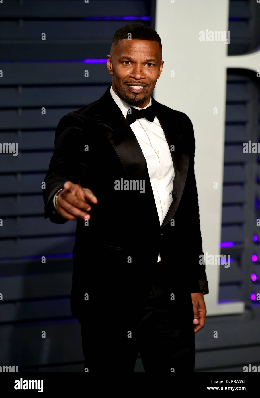 Jamie Foxx attending the Vanity Fair Oscar Party held at the Wallis ...