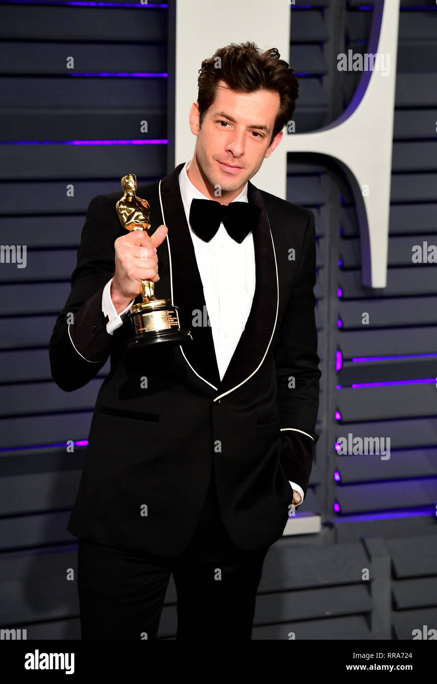 Mark Ronson with his Best Original Song Oscar attending the Vanity Fair ...