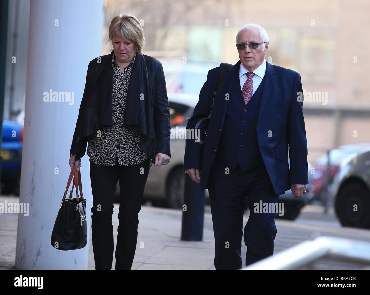 Trevor Hicks arrives for the trial of David Duckenfield and Graham ...