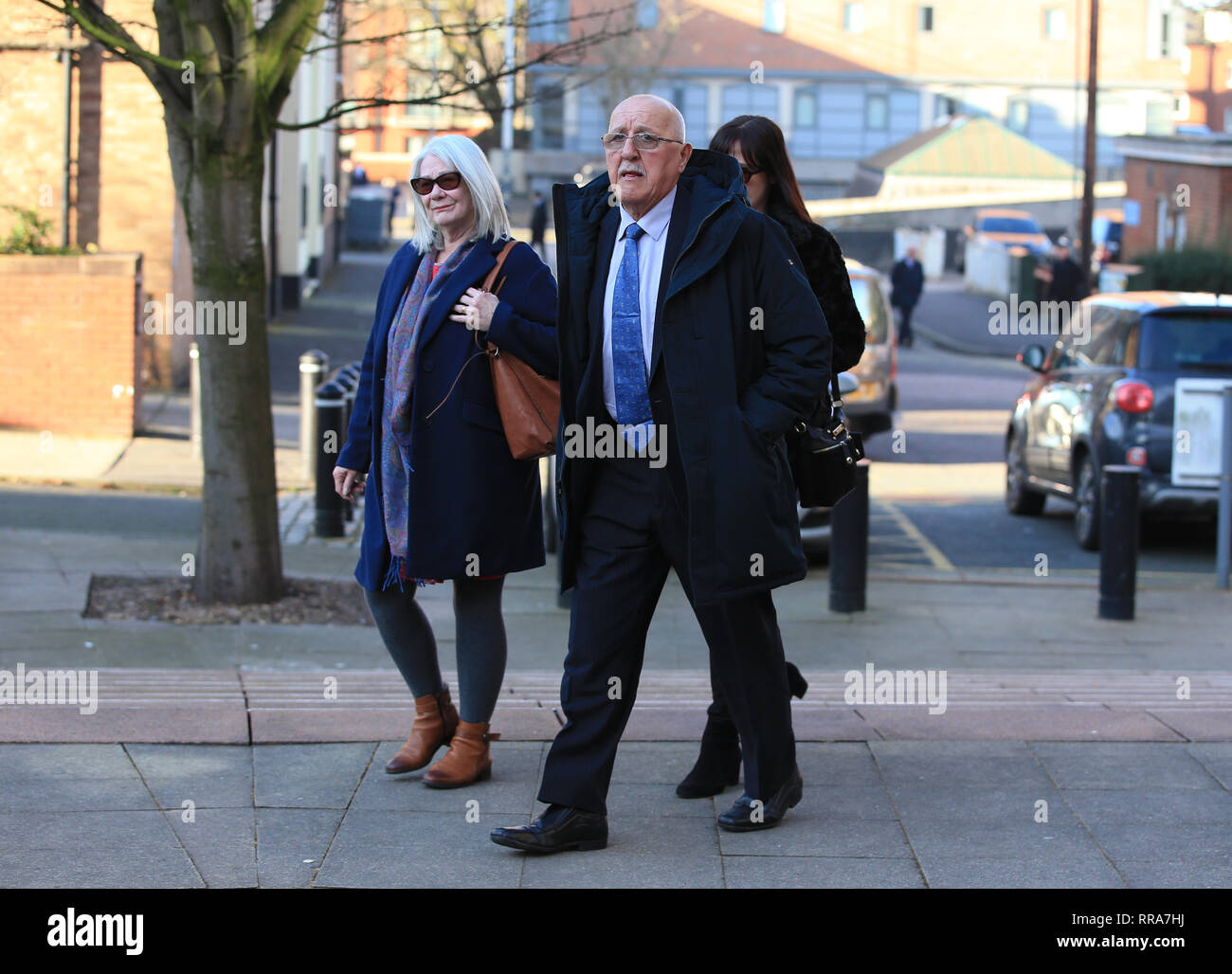 Barry Devonside arrives at Preston Crown Court for the trial of David ...