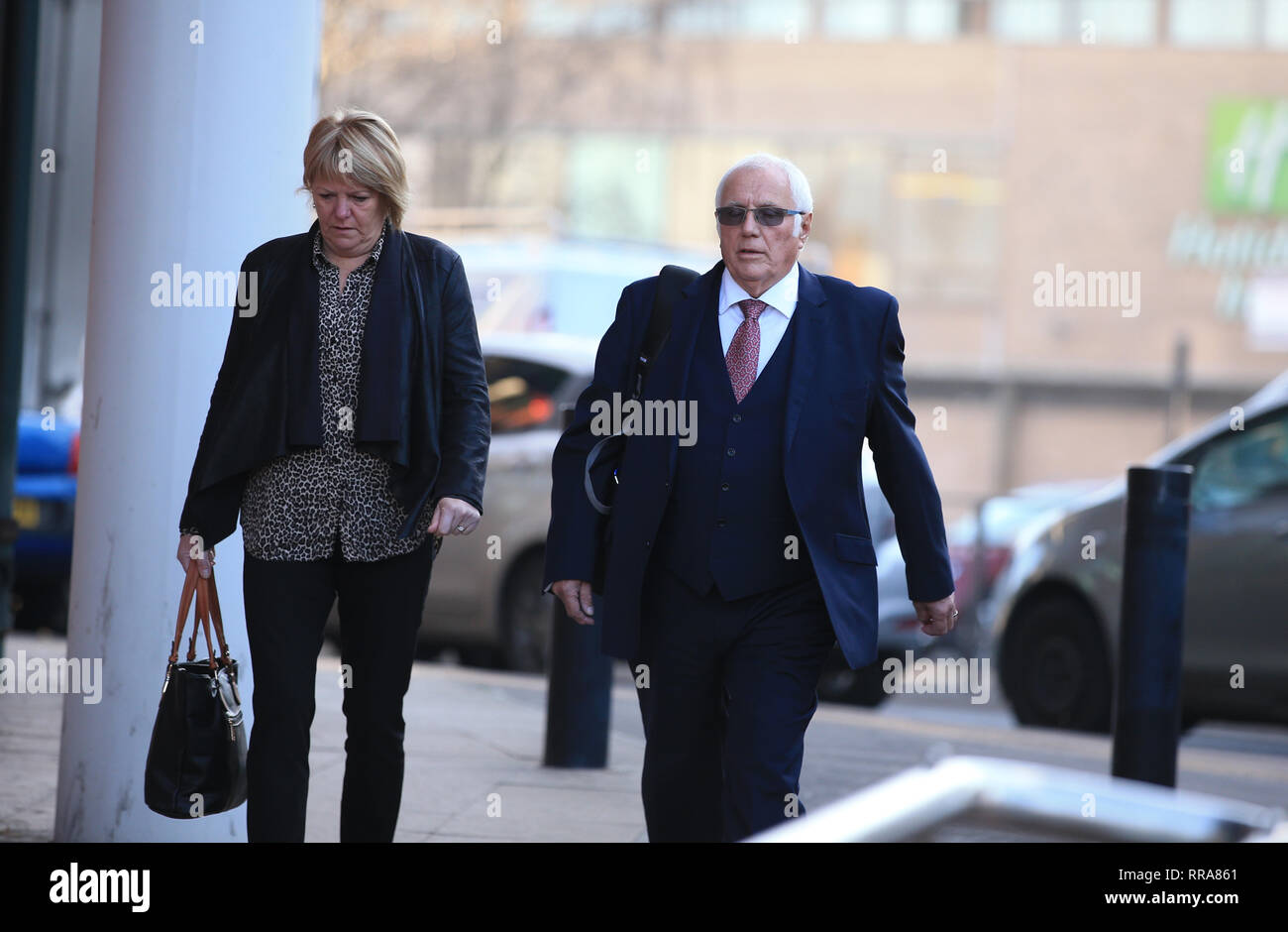 Trevor Hicks arrives for the trial of David Duckenfield and Graham ...