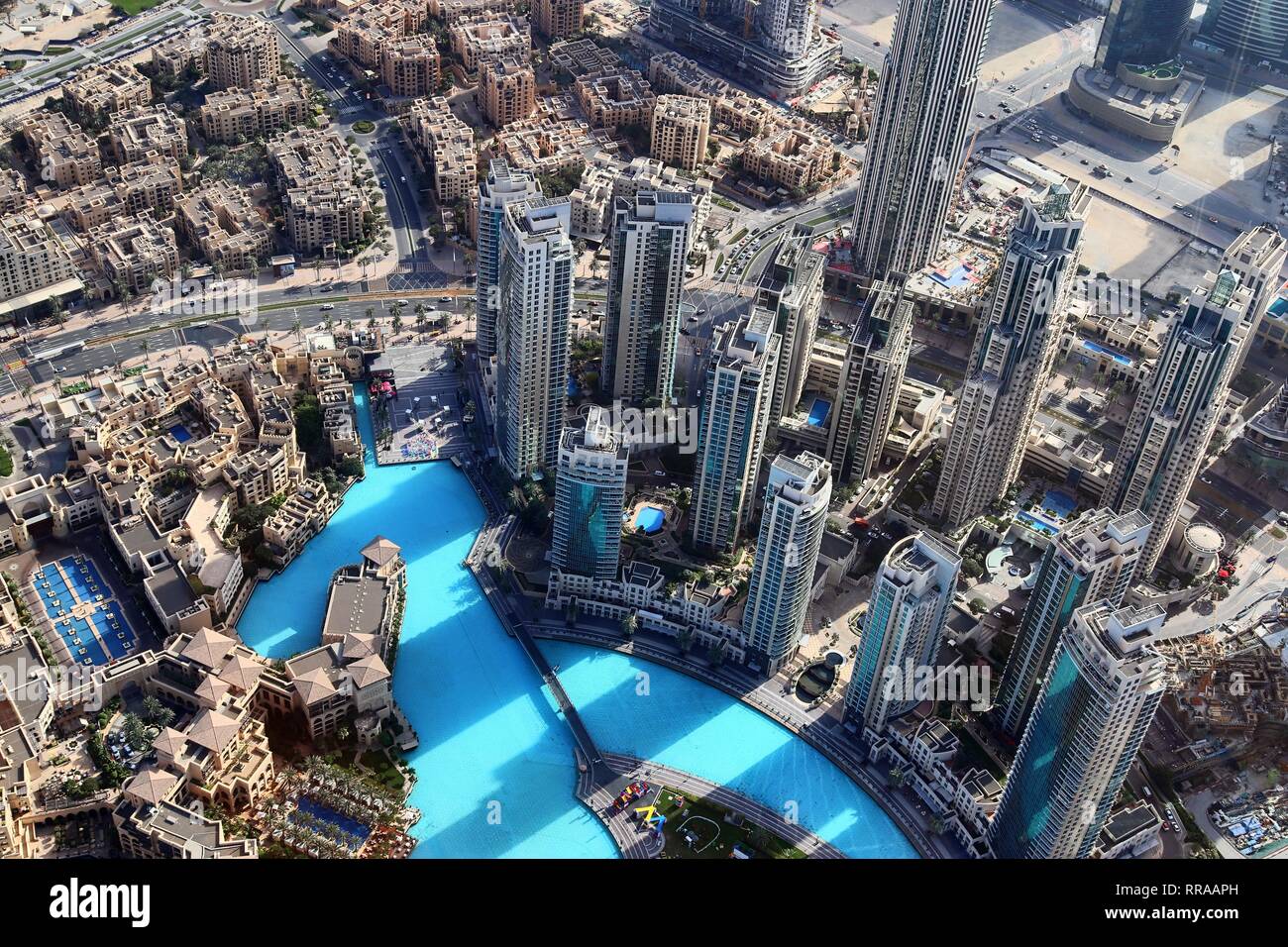 Top view on the city dubai Stock Photo - Alamy