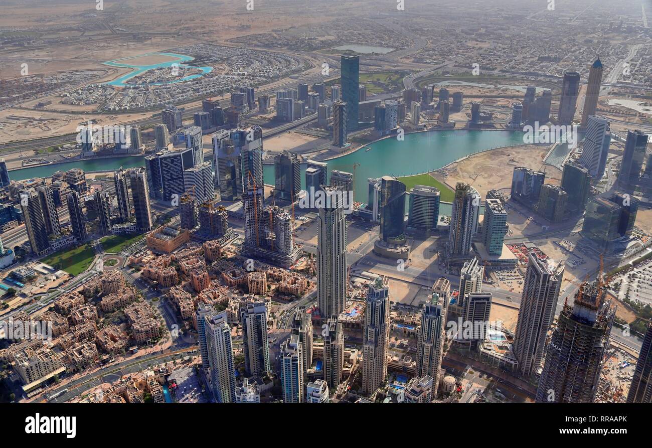 Top view on the city dubai Stock Photo - Alamy