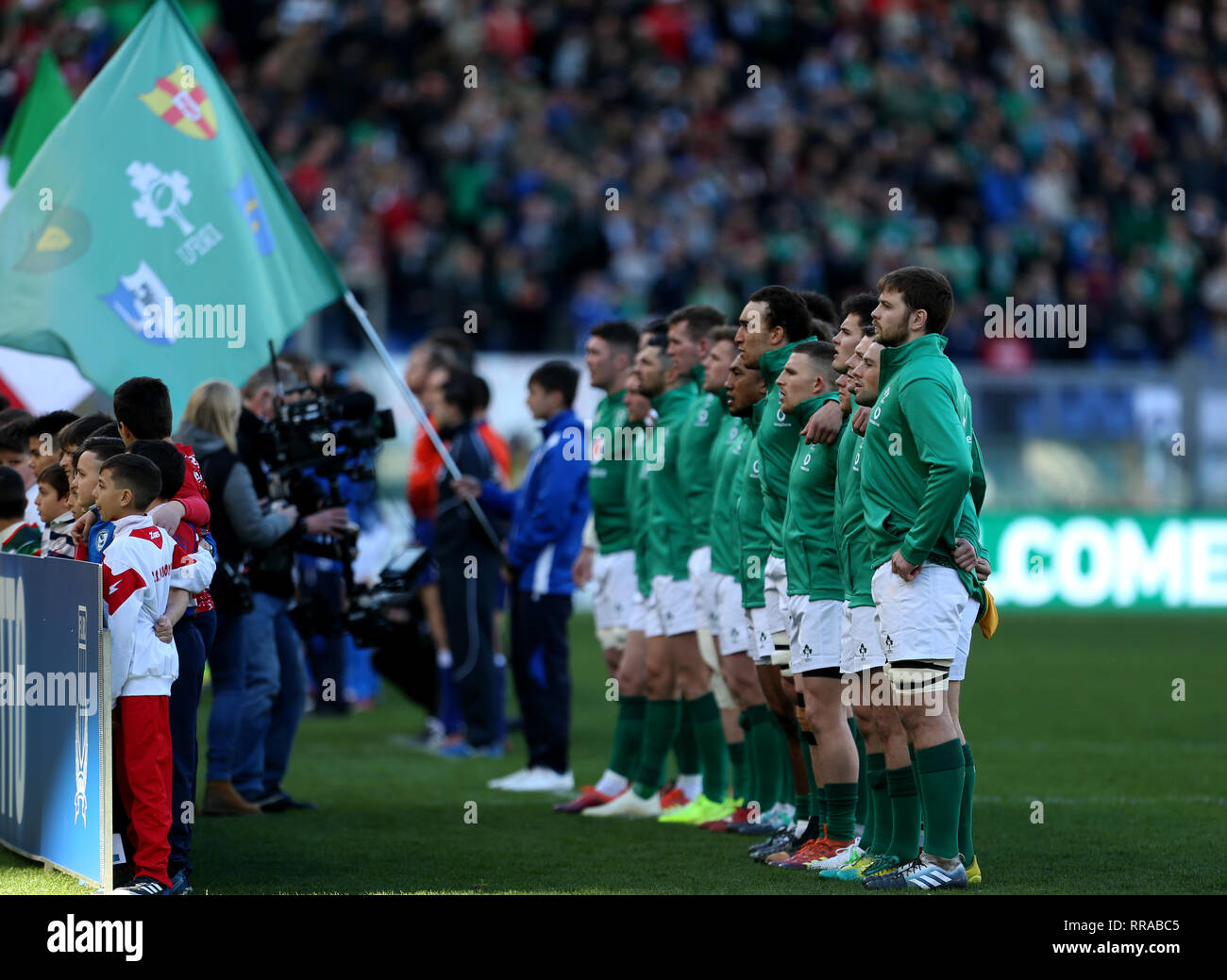 Ireland italy six nations rugby anthem hi-res stock photography and ...
