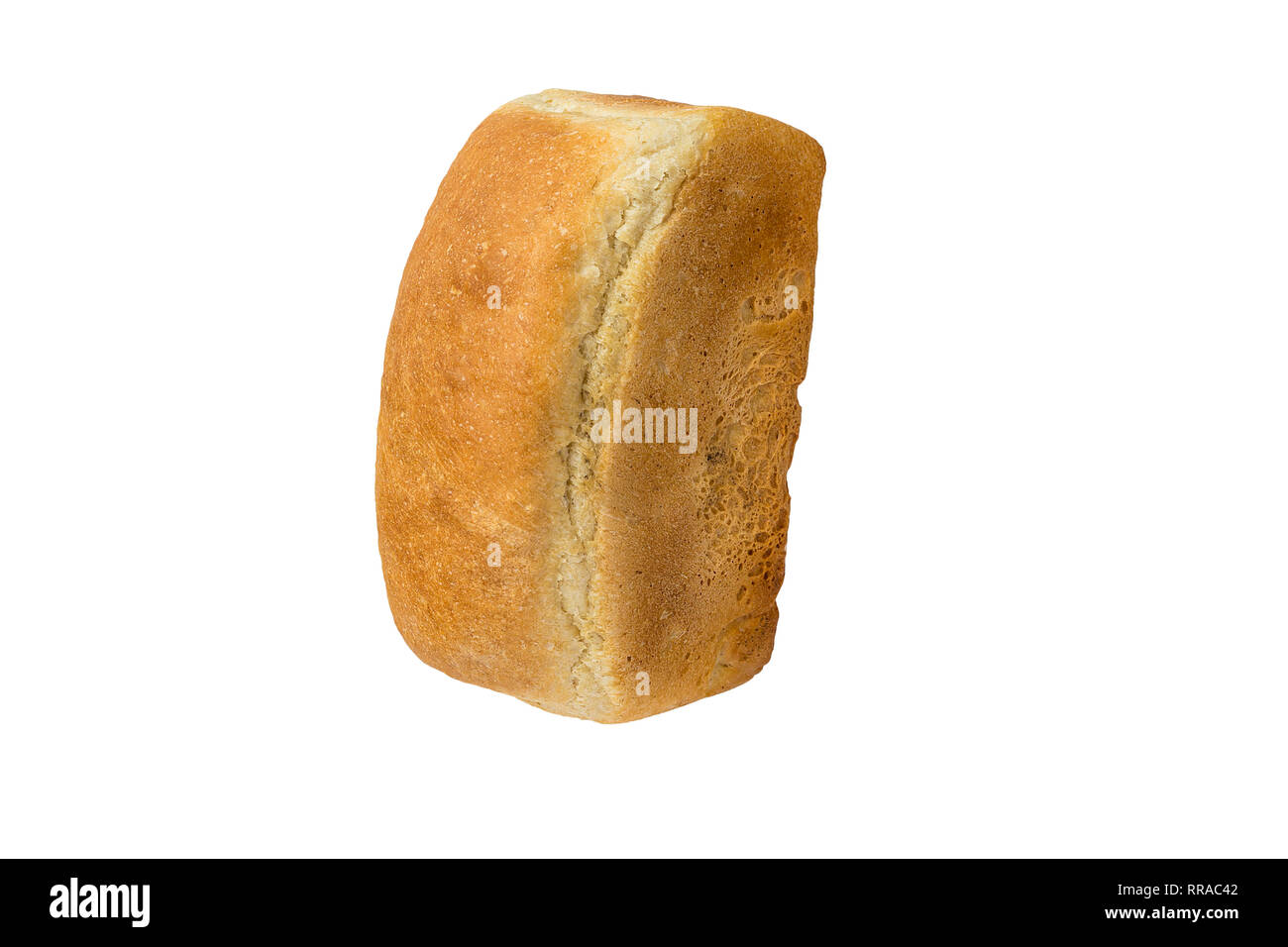 loaf of white bread on white background, isolated Stock Photo - Alamy