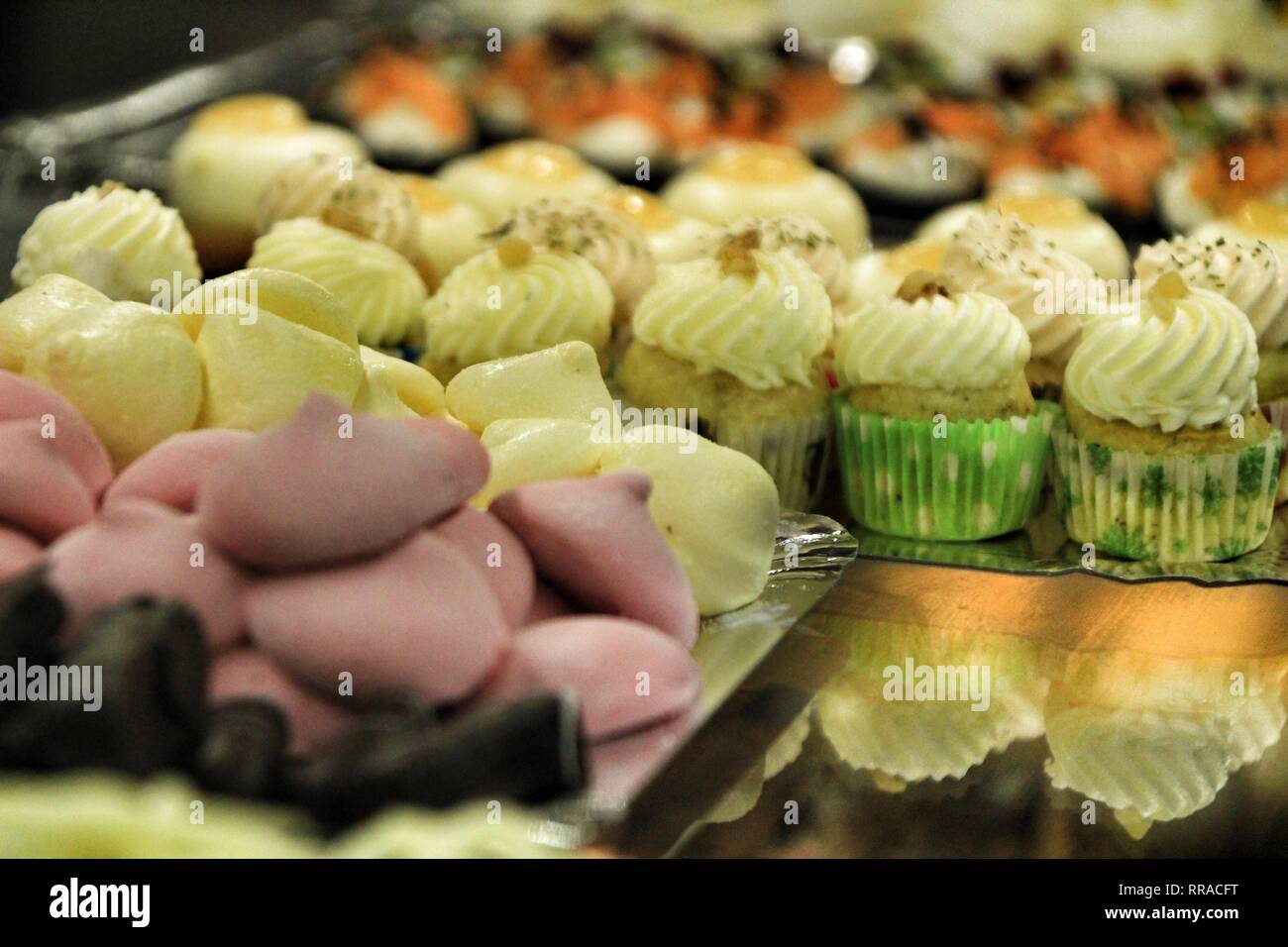 Colorful cakes and sweets in a pastry shop in Spain Stock Photo - Alamy