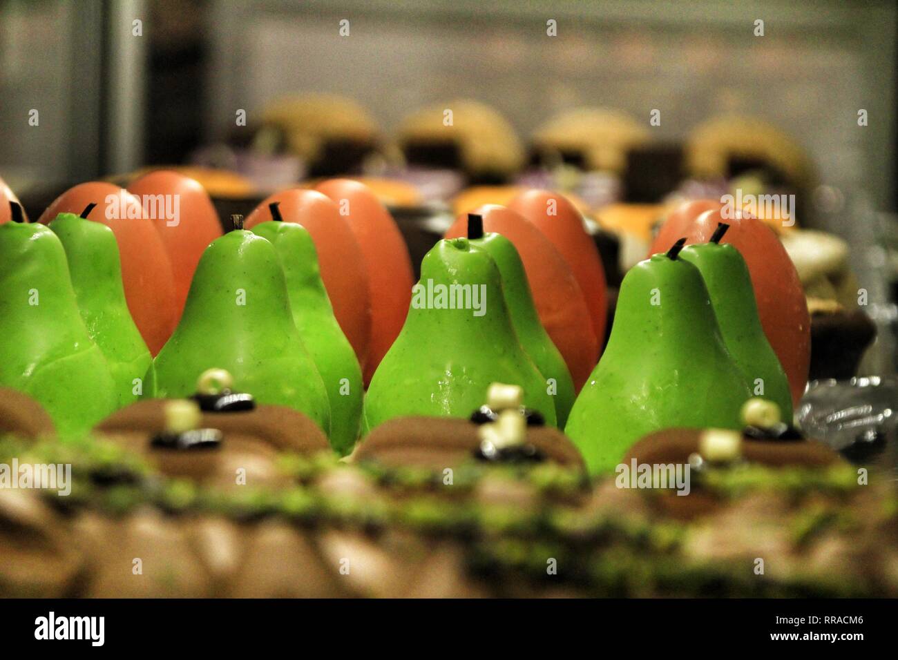 Colorful cakes and sweets in a pastry shop in Spain Stock Photo - Alamy