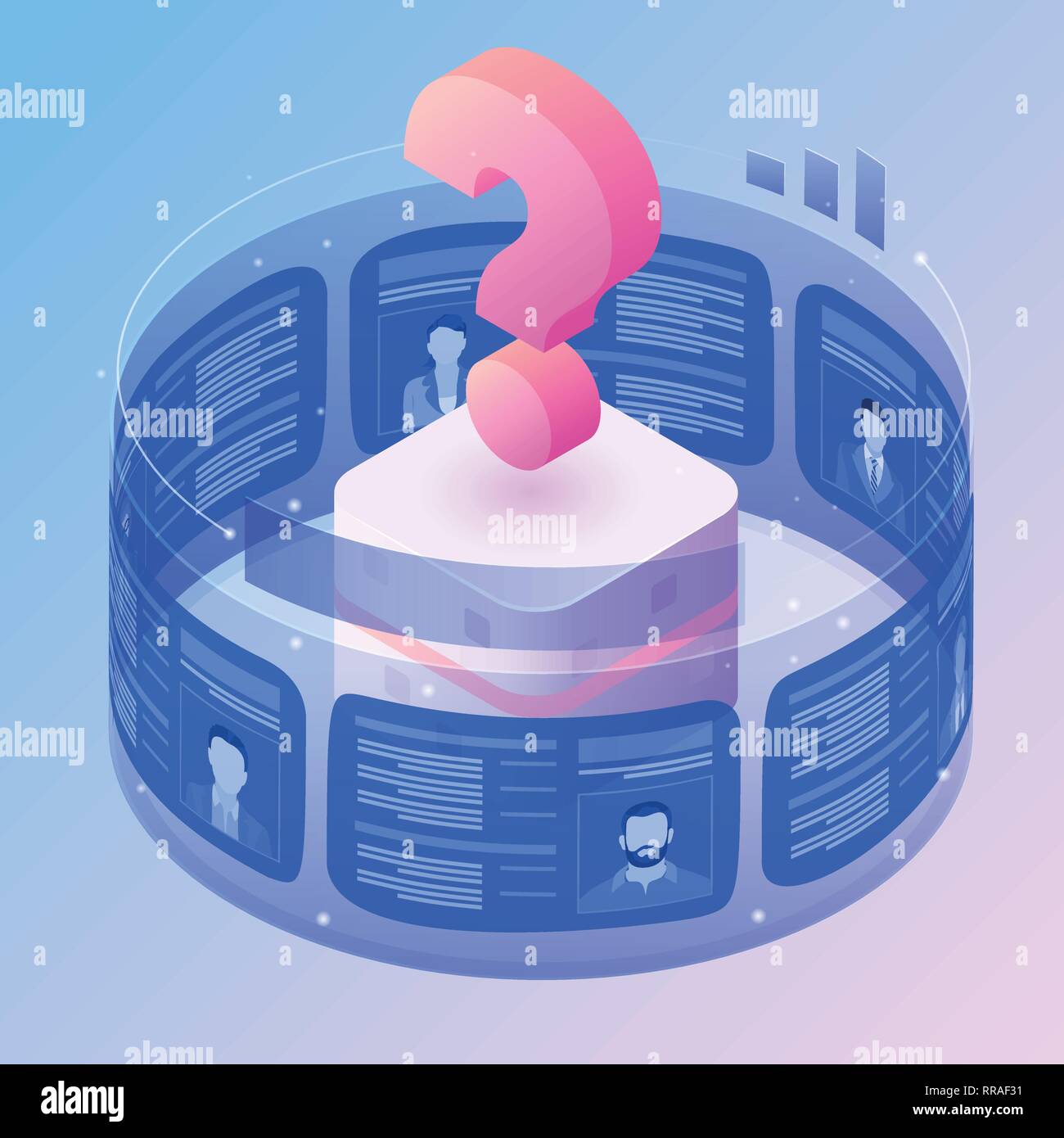 Job interview question mark hi-res stock photography and images - Alamy