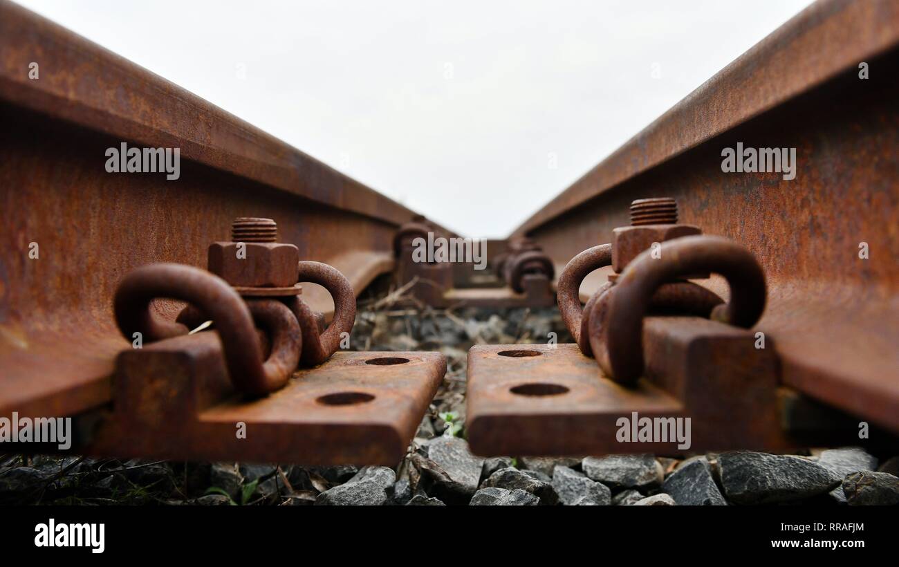 Symbolic picture Deutsche Bahn (german Railway) - old tracks, Germany ...
