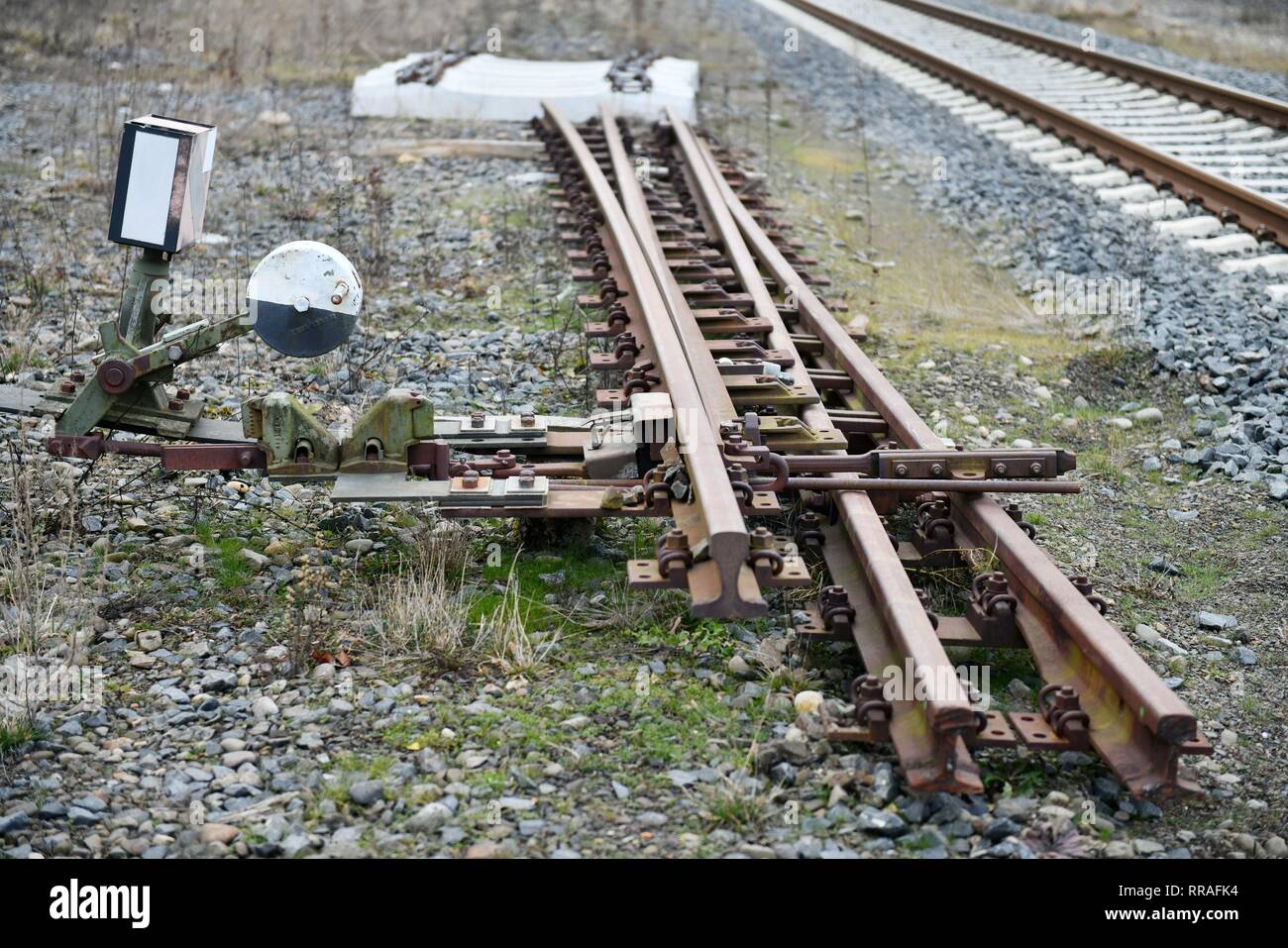 Symbolic picture Deutsche Bahn (german Railway) - old tracks, Germany ...