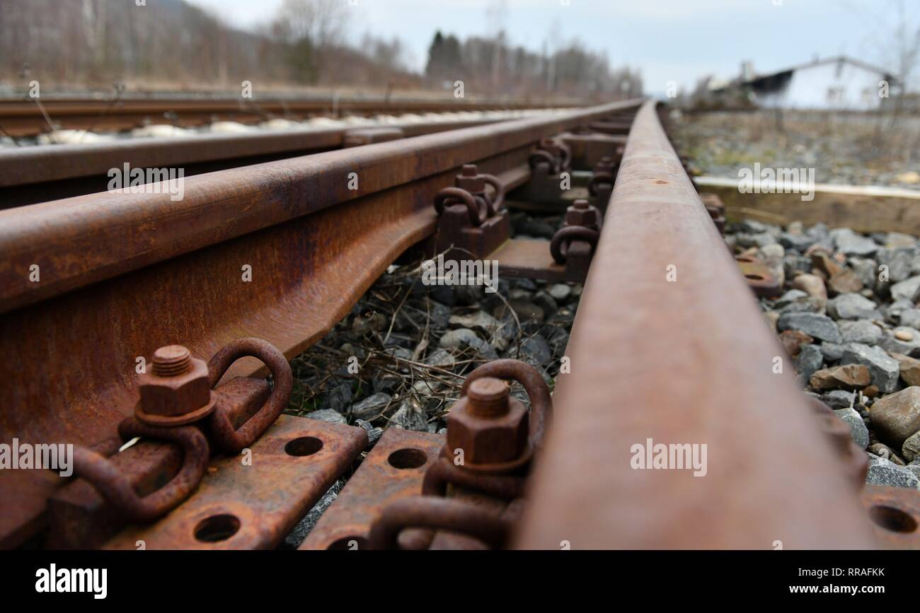 Symbolic picture Deutsche Bahn (german Railway) - old tracks, Germany ...
