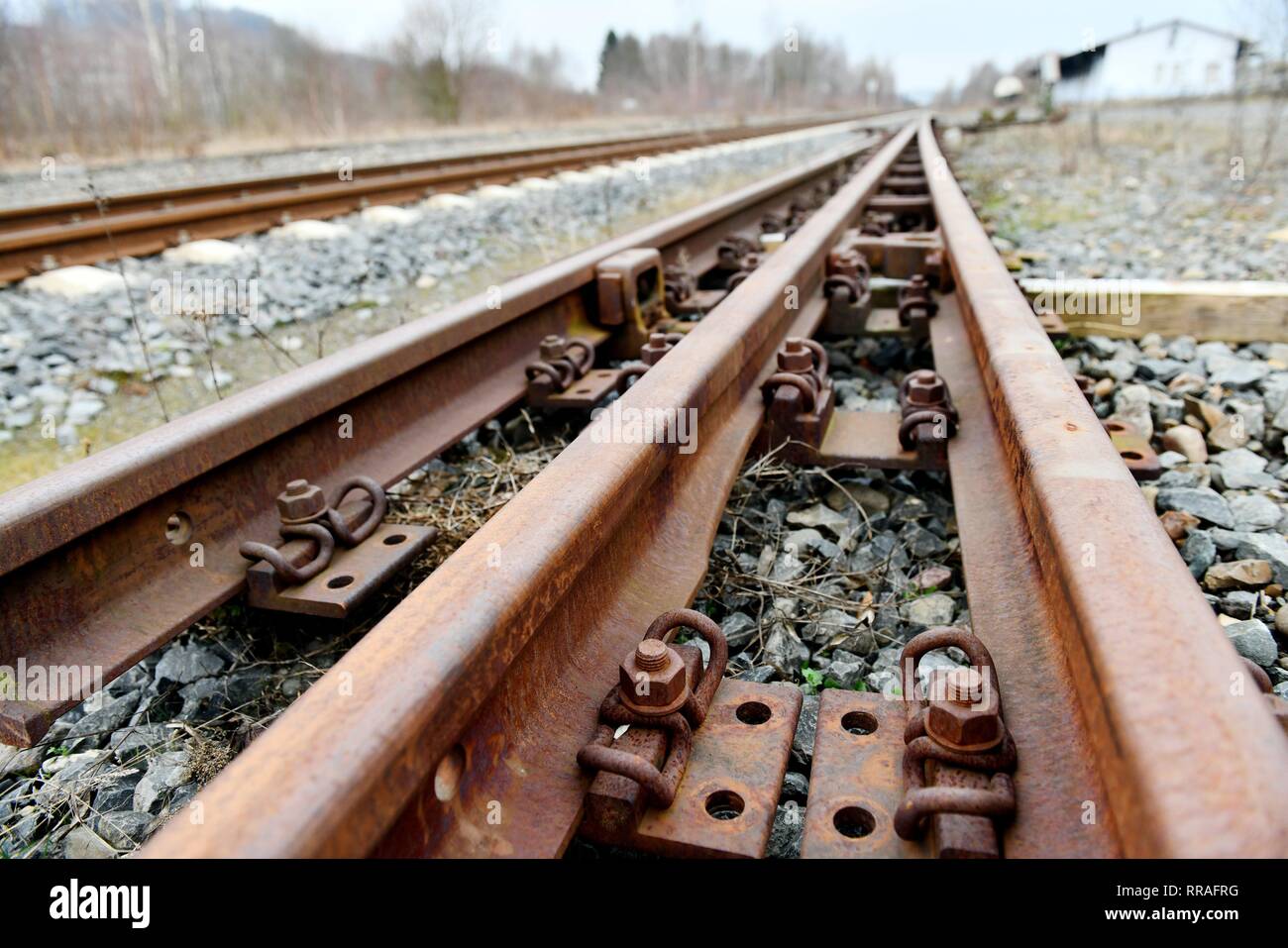 Symbolic picture Deutsche Bahn (german Railway) - old tracks, Germany ...