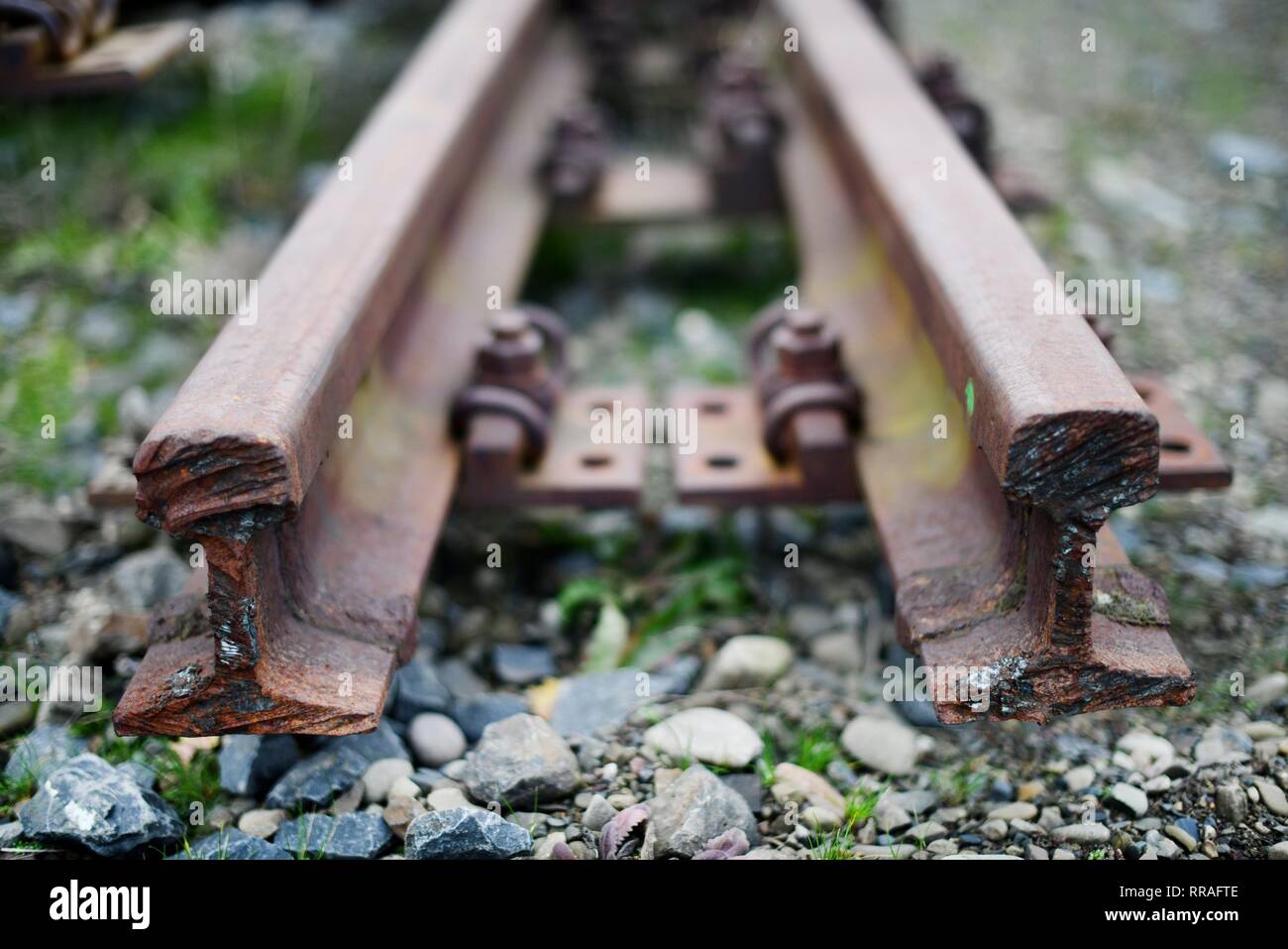 Symbolic picture Deutsche Bahn (german Railway) - old tracks, Germany ...
