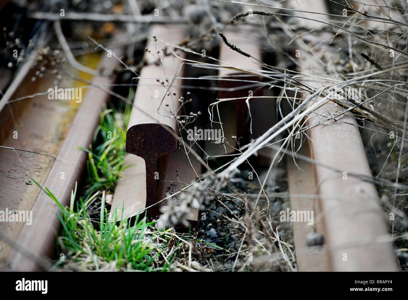 Symbolic picture Deutsche Bahn (german Railway) - old tracks, Germany ...