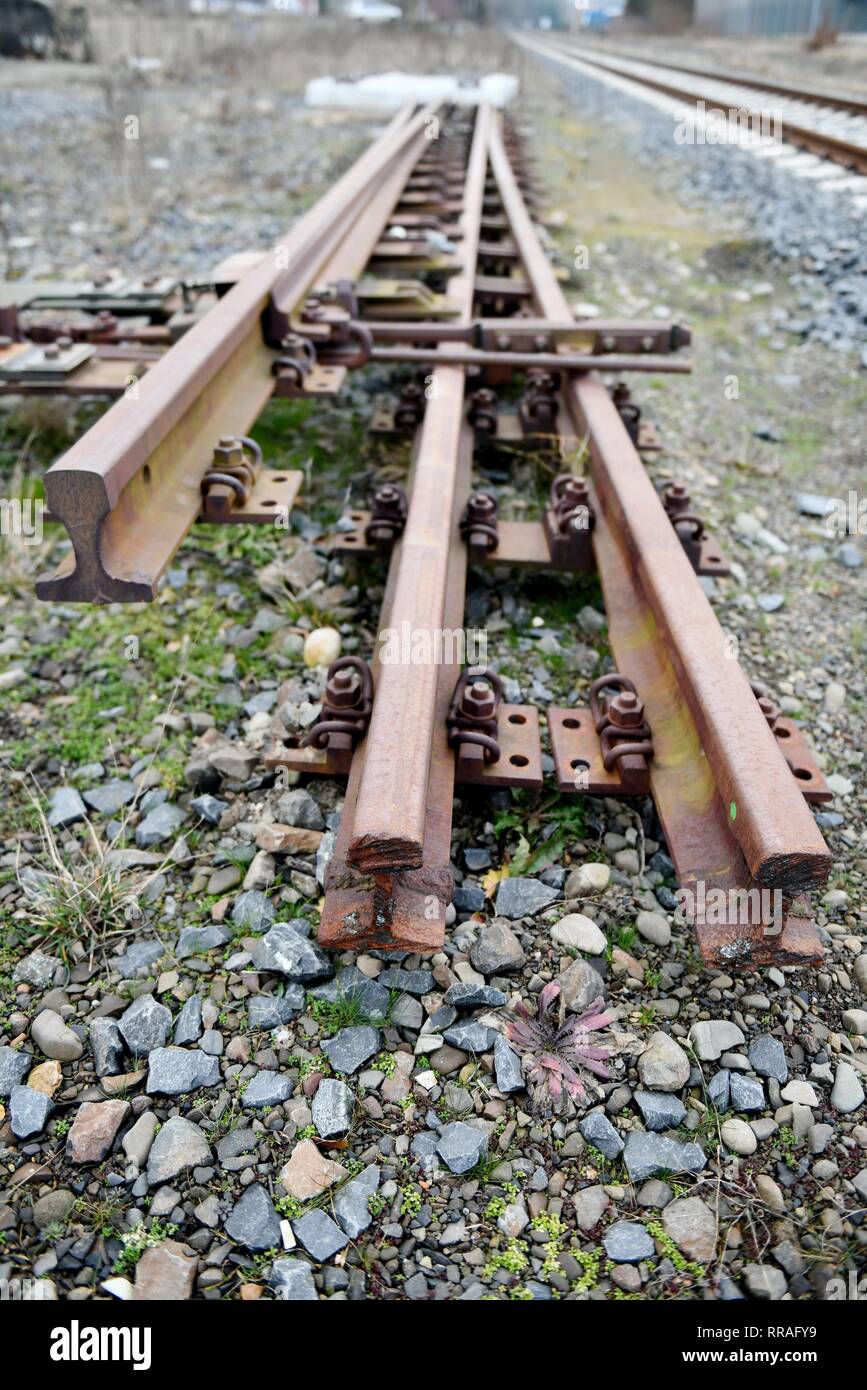 Symbolic picture Deutsche Bahn (german Railway) - old tracks, Germany ...