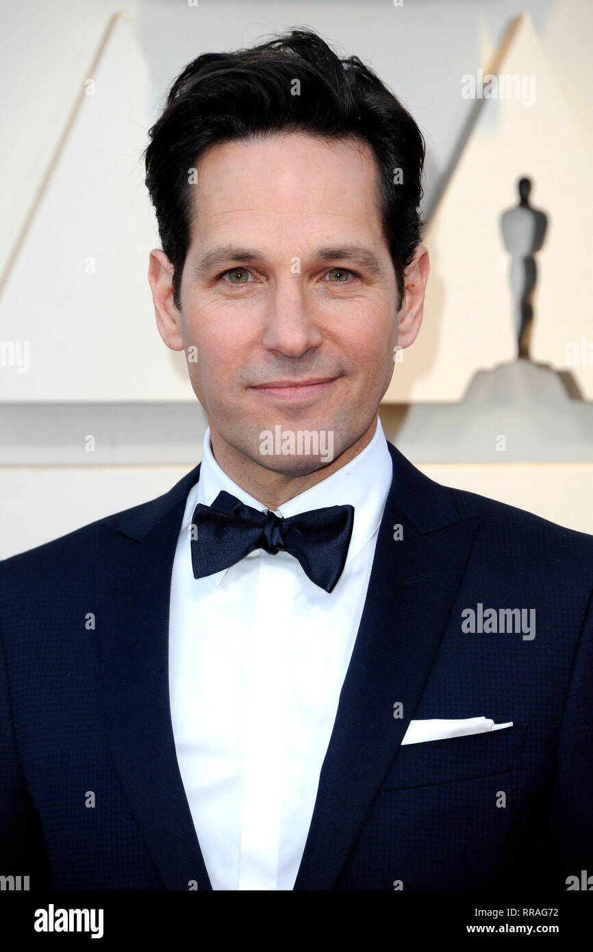 Los Angeles, USA. 24th Feb, 2019. Paul Rudd attending the 91st Annual ...