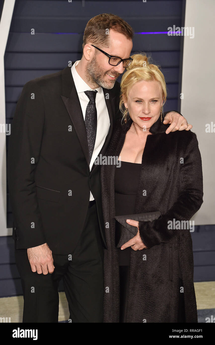 BEVERLY HILLS, CA - FEBRUARY 24: Eric White and Patricia Arquette ...