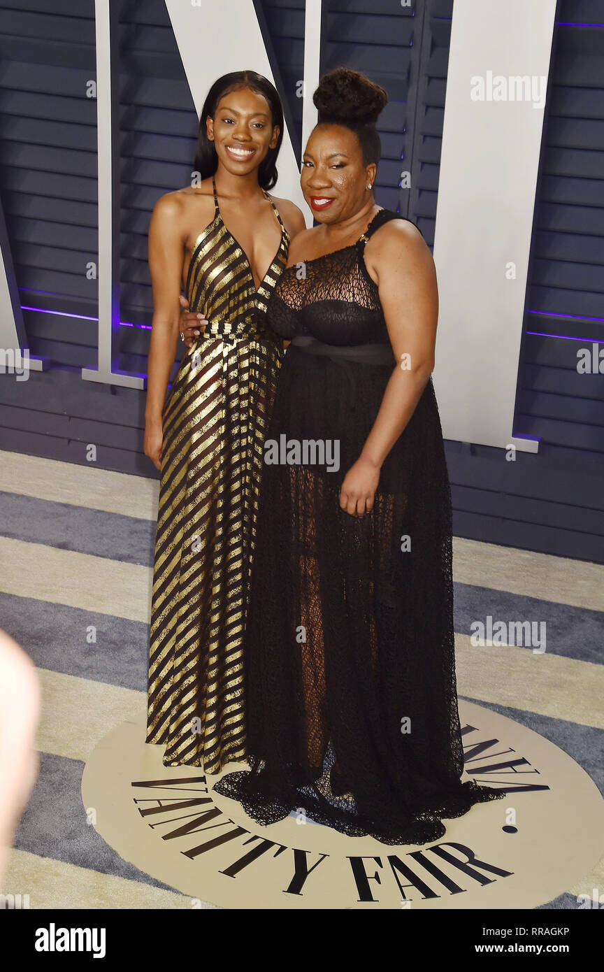 BEVERLY HILLS, CA - FEBRUARY 24: Kaia Burke and Tarana Burke attend the ...