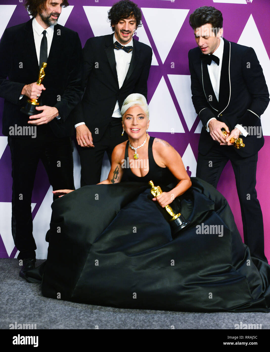 Los Angeles, USA. 24th Feb, 2019. Andrew Wyatt, Anthony Rossomando ...