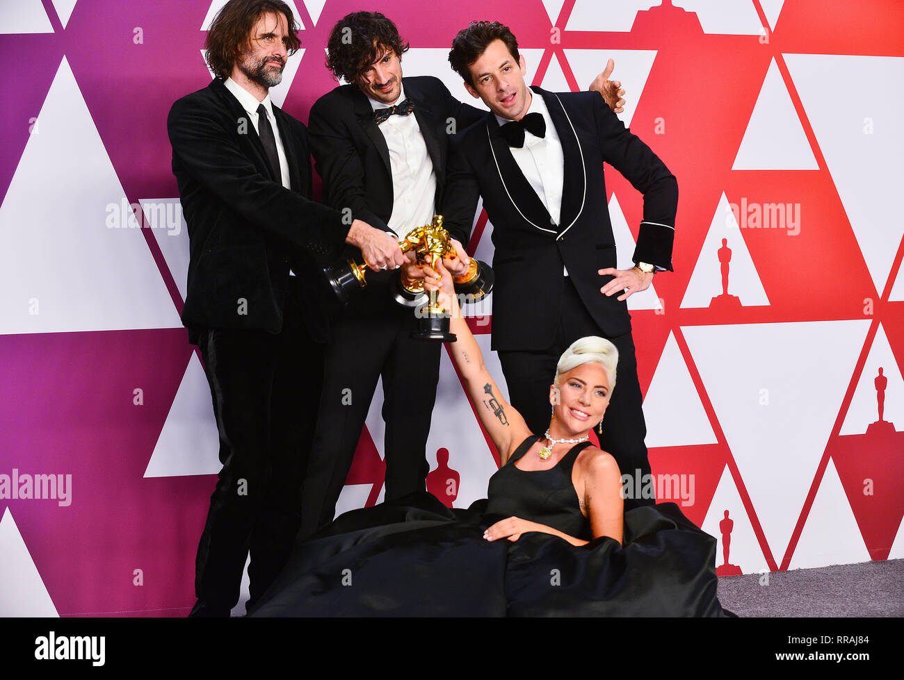 Los Angeles, USA. 24th Feb, 2019. Andrew Wyatt, Anthony Rossomando ...