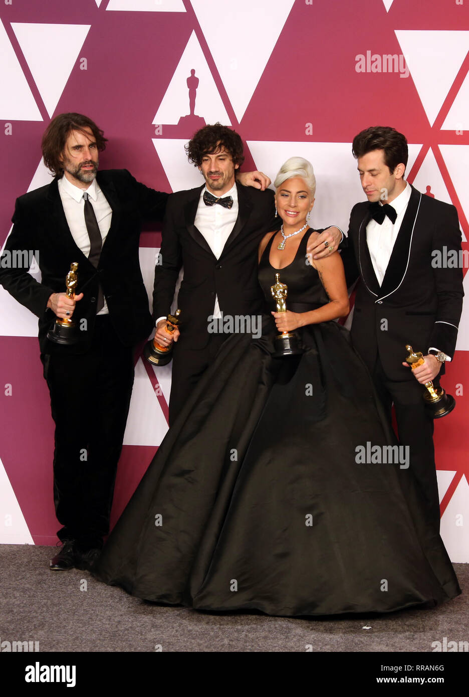 HOLLYWOOD, CALIFORNIA - FEBRUARY 24: Lady Gaga, Andrew Wyatt, Anthony ...