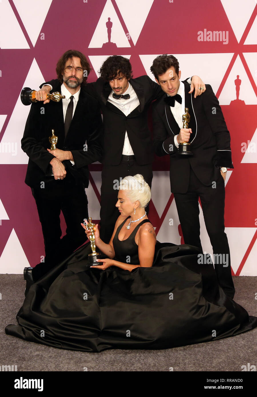 HOLLYWOOD, CALIFORNIA - FEBRUARY 24: Lady Gaga, Andrew Wyatt, Anthony ...