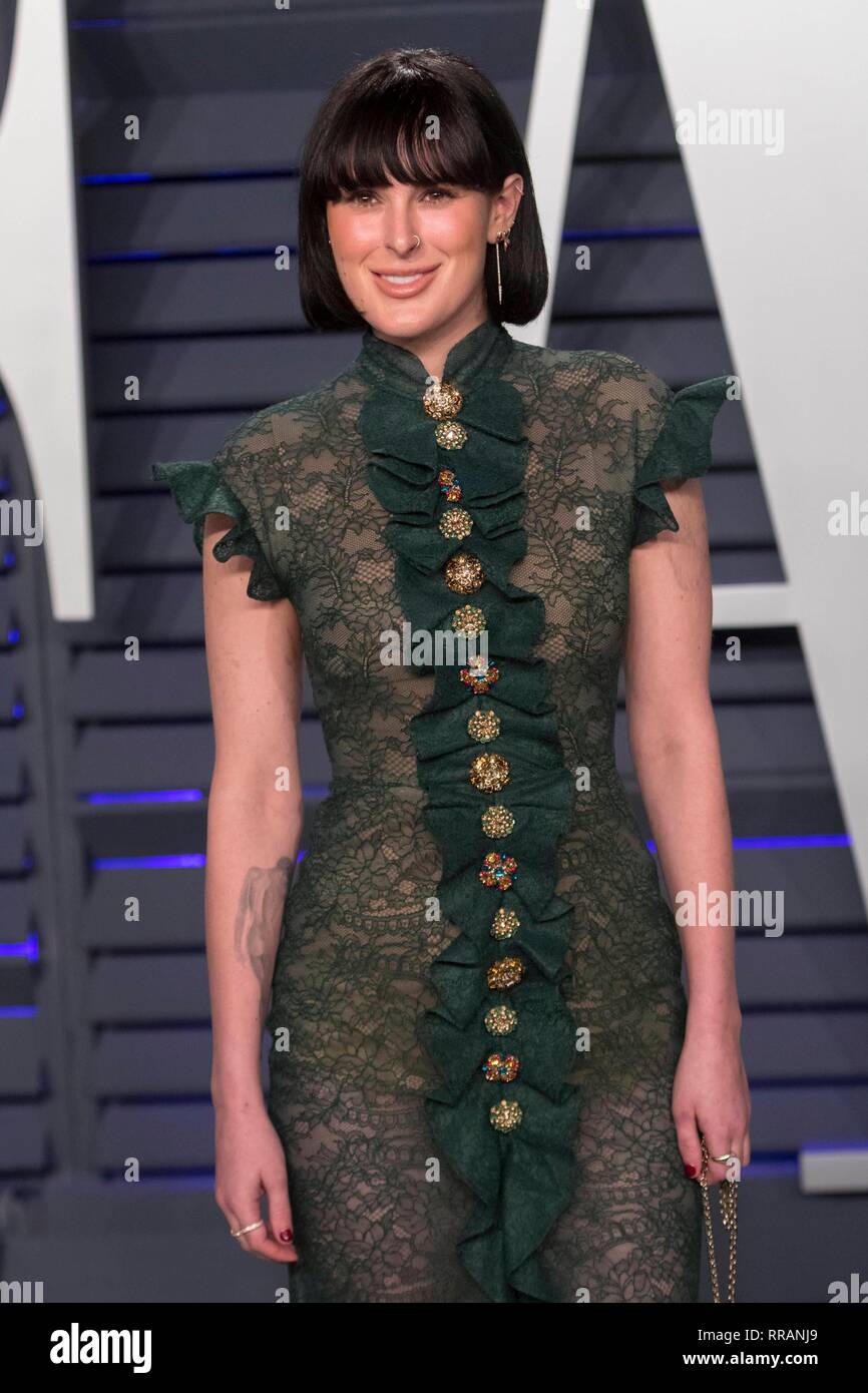 Rumer Willis attends the Vanity Fair Oscar Party at Wallis Annenberg ...