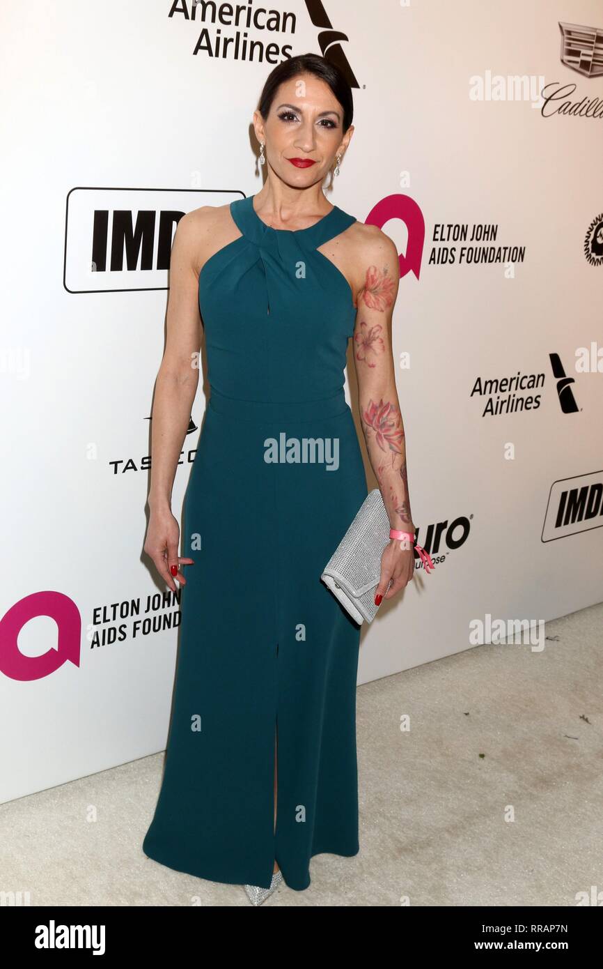 Los Angeles, CA, USA. 24th Feb, 2019. Kathy Xydis at the after-party ...