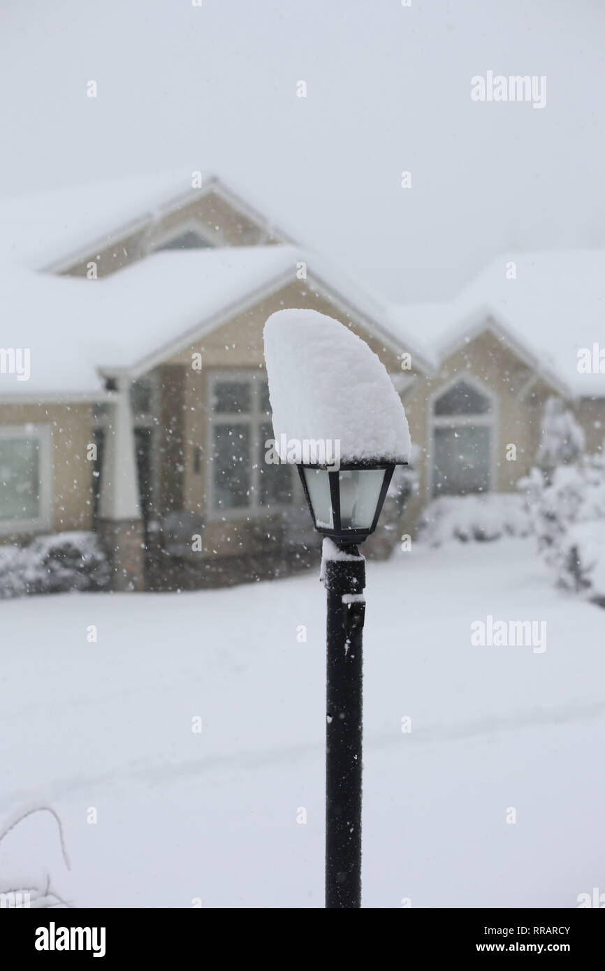 Lamp Post Snow High Resolution Stock Photography and Images - Alamy