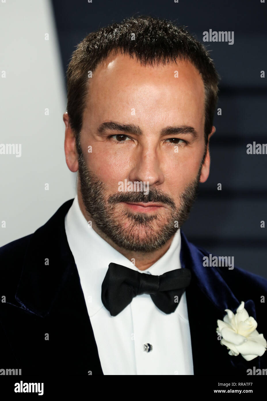 BEVERLY HILLS, LOS ANGELES, CA, USA - FEBRUARY 24: Tom Ford arrives at ...