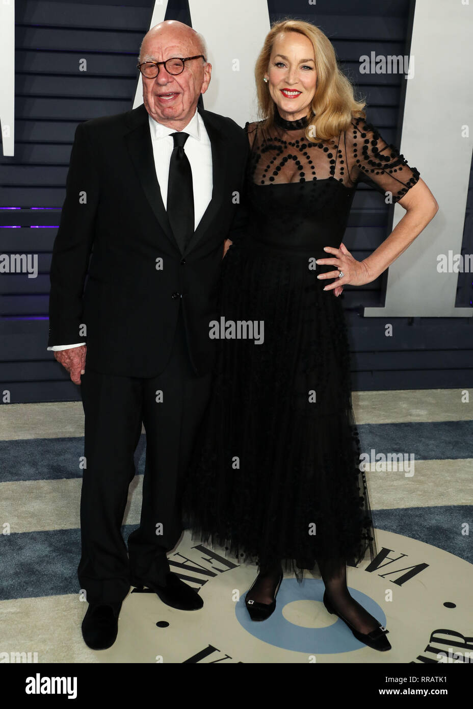 BEVERLY HILLS, LOS ANGELES, CA, USA - FEBRUARY 24: Rupert Murdoch and ...