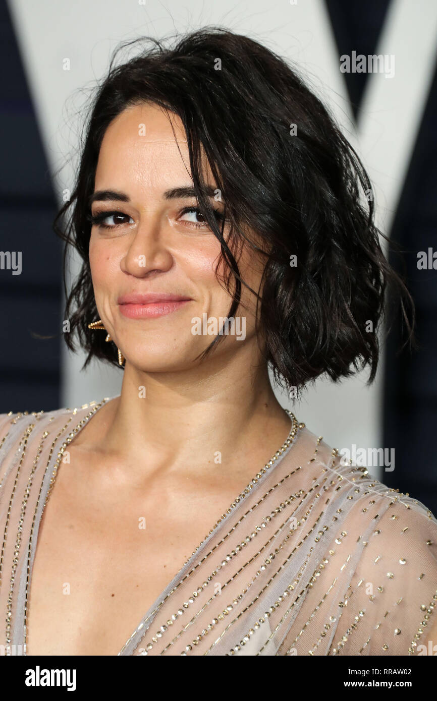 BEVERLY HILLS, LOS ANGELES, CA, USA - FEBRUARY 24: Michelle Rodriguez ...