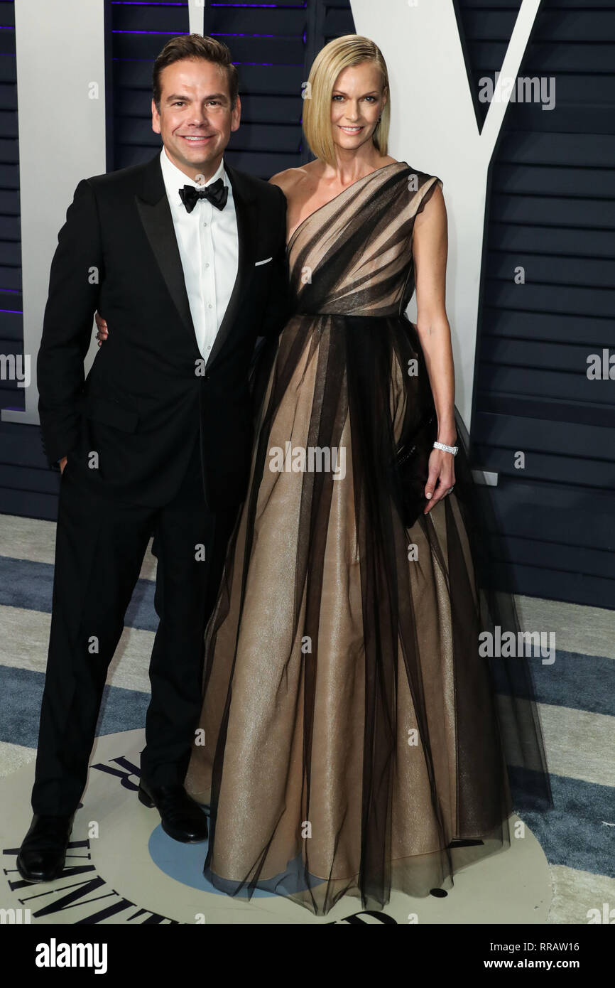 BEVERLY HILLS, LOS ANGELES, CA, USA - FEBRUARY 24: Lachlan Murdoch and ...