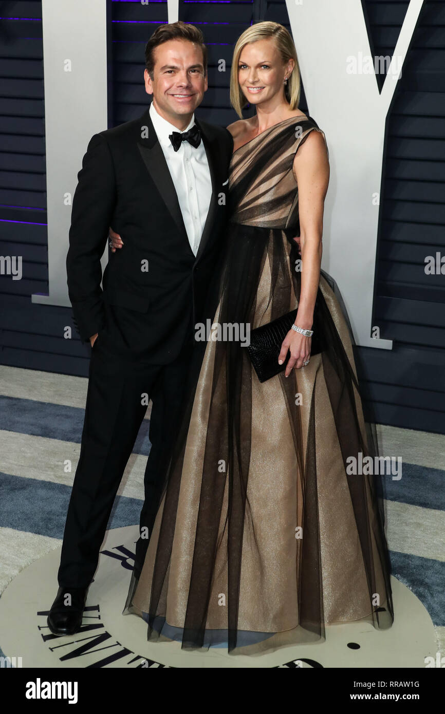 BEVERLY HILLS, LOS ANGELES, CA, USA - FEBRUARY 24: Lachlan Murdoch and ...