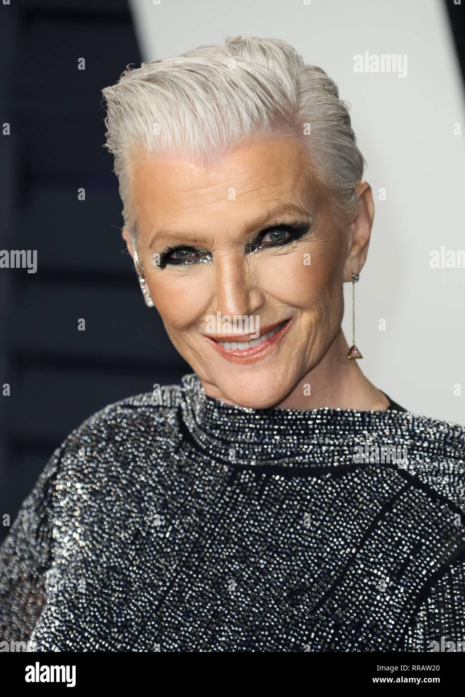BEVERLY HILLS, LOS ANGELES, CA, USA - FEBRUARY 24: Maye Musk arrives at ...