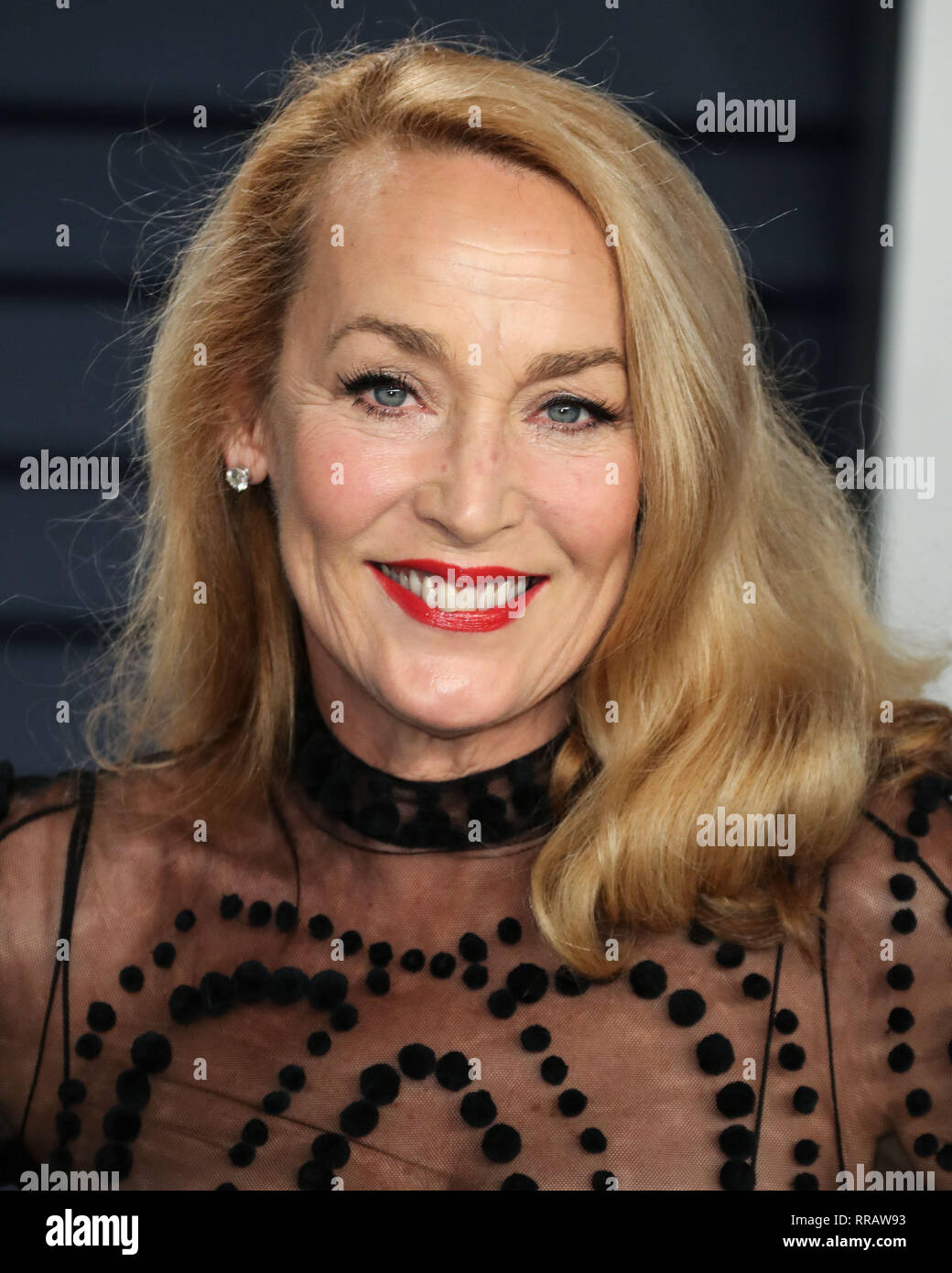 BEVERLY HILLS, LOS ANGELES, CA, USA - FEBRUARY 24: Jerry Hall arrives ...