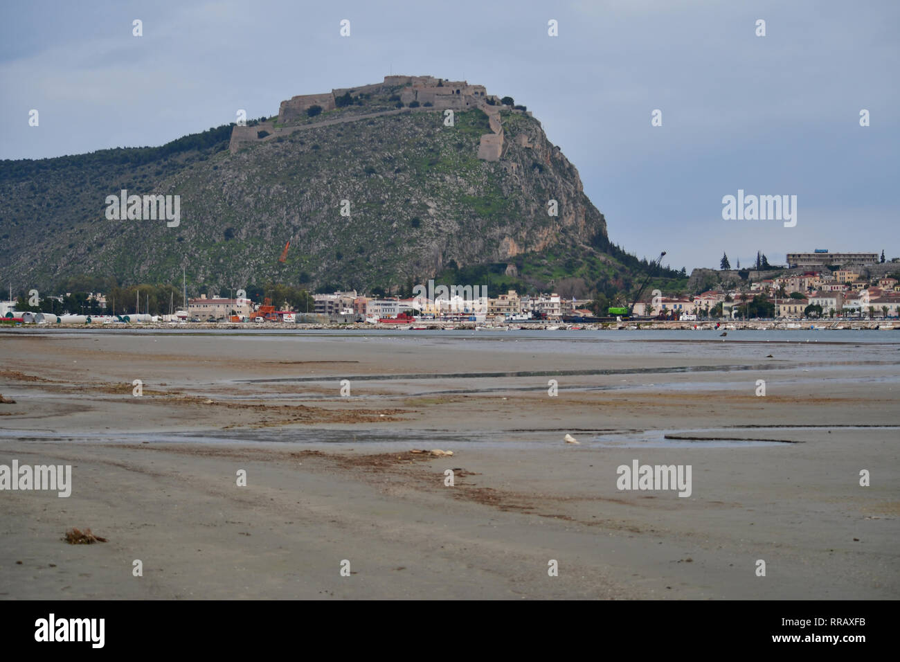 Nafplio, Argolida, Greece. 25th Feb 2019. The strange phenomenon of low ...